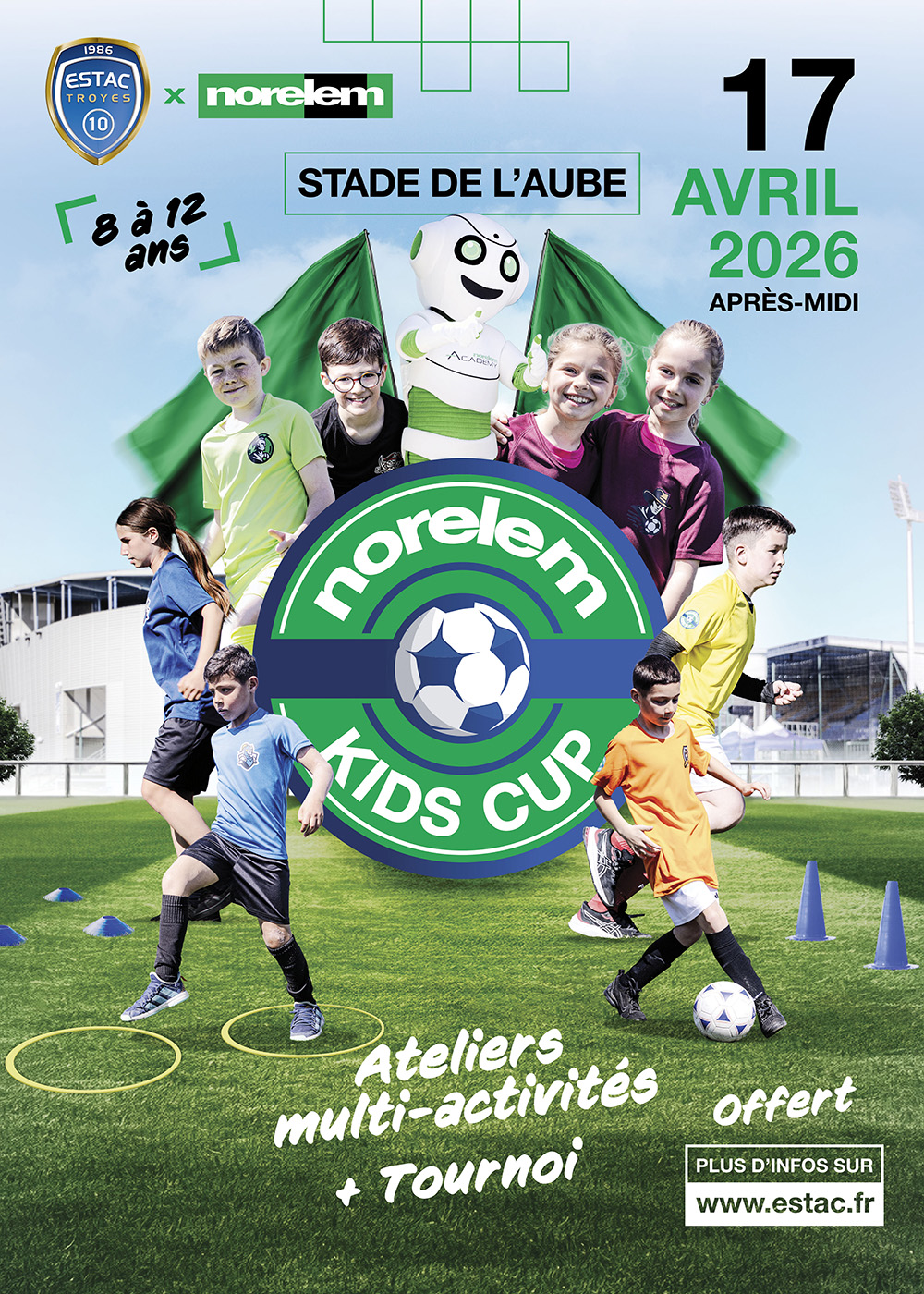 La norelem Kids Cup arrive au Stade de l’Aube ! - ESTAC