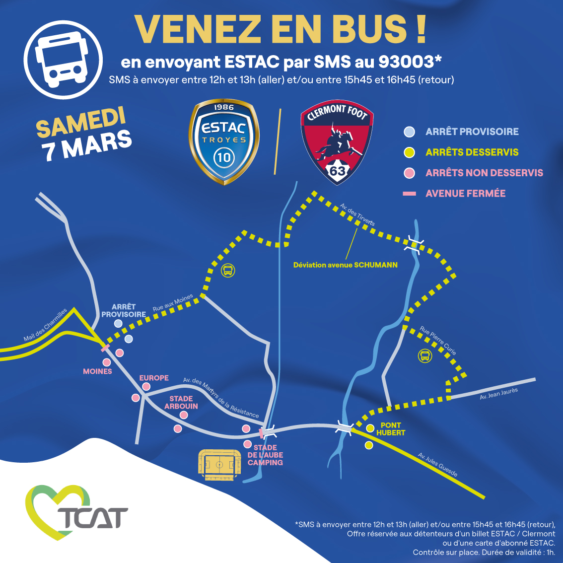 Ce samedi, venez et repartez gratuitement en bus - ESTAC